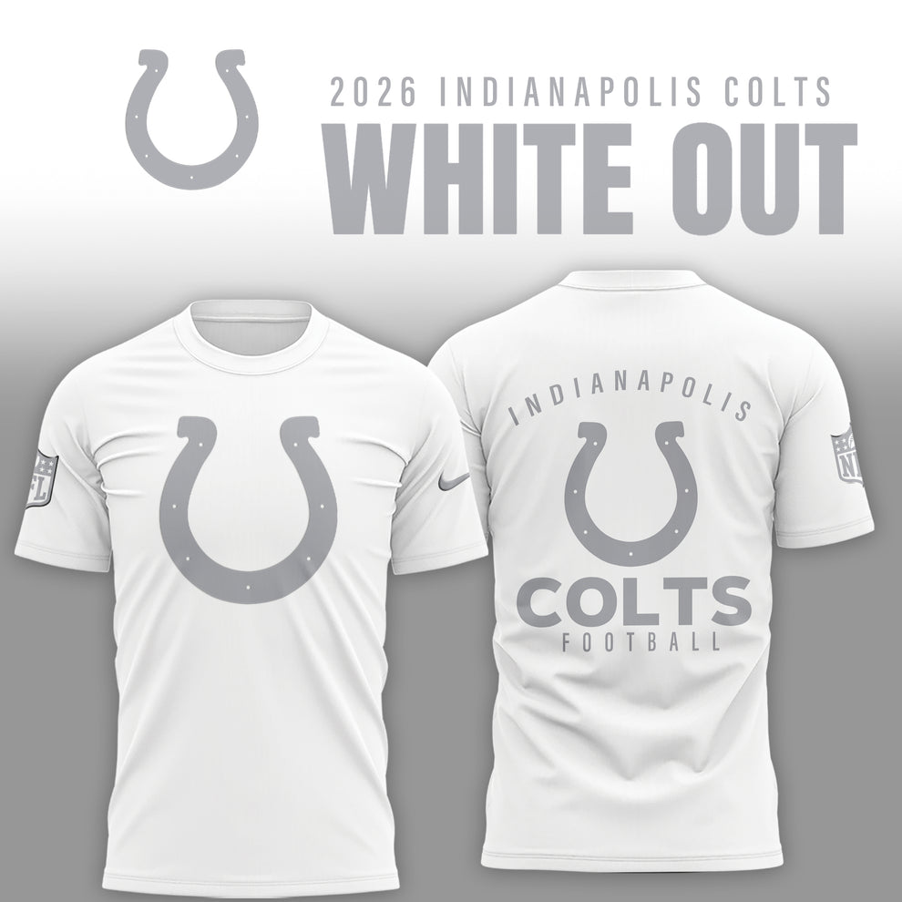 Indianapolis Colts 2026 White Out Limited Edition T Shirt | RK52 ...