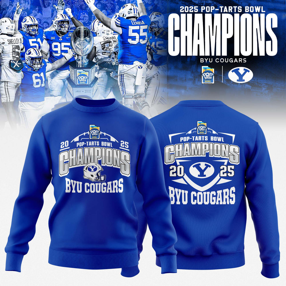 BYU Cougars 2025 Pop-Tarts Bowl Champions Sweatshirt | MK90 – Fabled ...