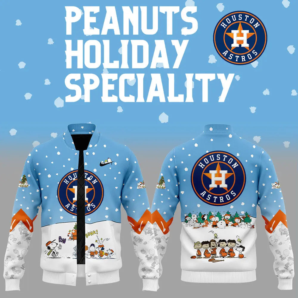 Houston Astros Peanuts & Snoopy Bomber Jacket – Fabled Stitches