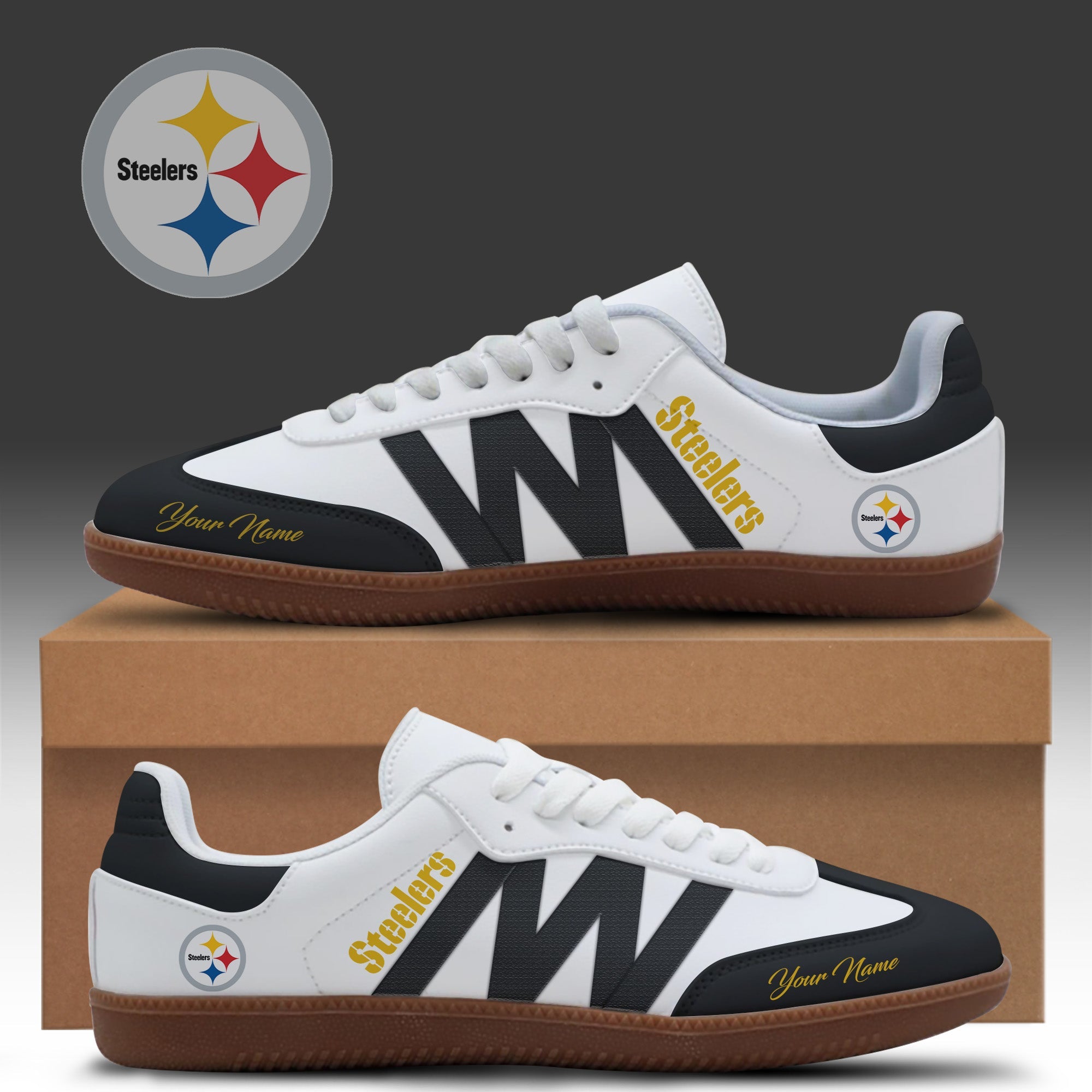 Pittsburgh Steelers Gridiron Shoes | TI42 – Fabled Stitches