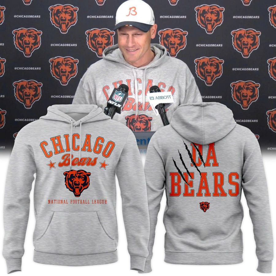 Ben Johnson Da Bears Nation 2025 Hoodie - Chicago Bears Fans | AY34 ...