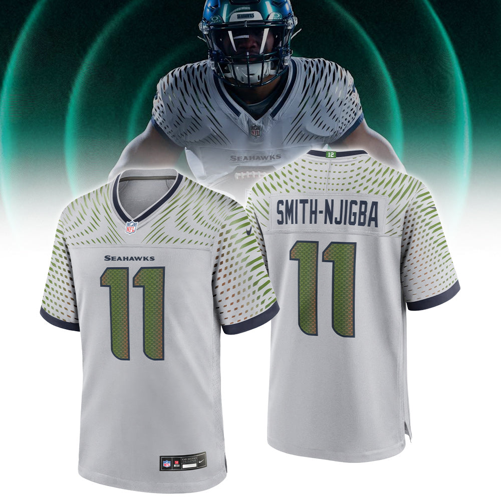 Jaxon Smith-Njigba Wolf Gray Seattle Seahawks 2025 Rivalries Collectio ...